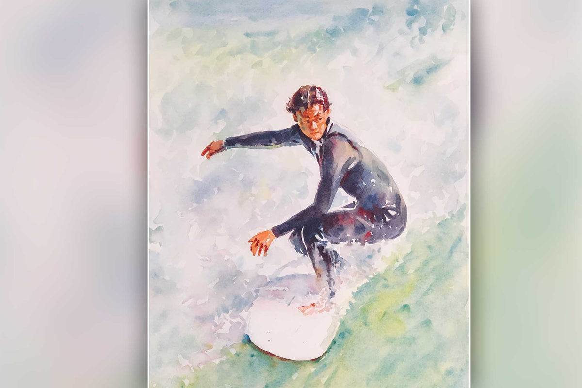 Surfer - Preview – Graham Berry's Watercolour World